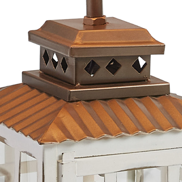 White Lantern Lamp with Night Light – KC Collections