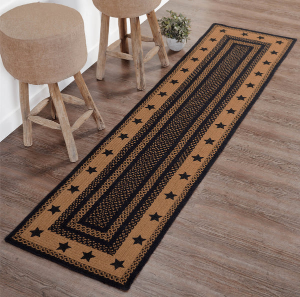 Farmhouse Stencil Stars Braided Rug - Runner – KC Collections