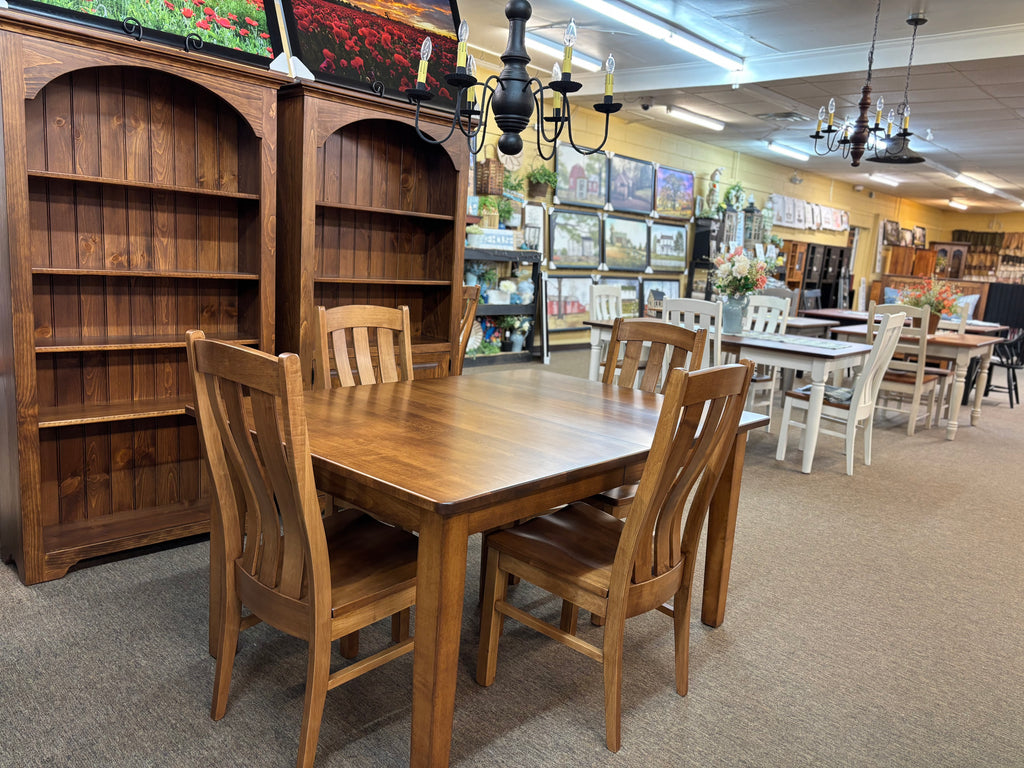 J41-2S-Amish Made Extension Table Set-Seely Stain – KC Collections