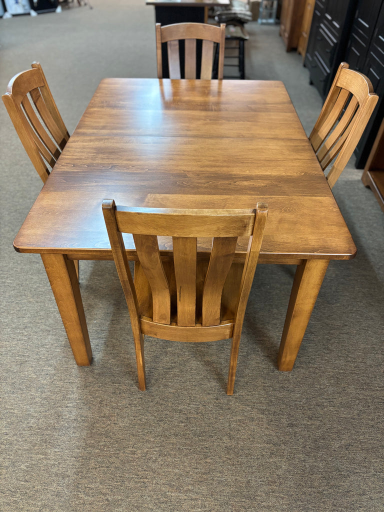 J41-2S-Amish Made Extension Table Set-Seely Stain – KC Collections