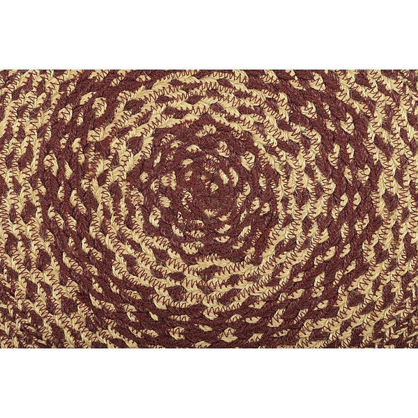 Burgundy & Tan Jute Chair Pads - Set of 6 – KC Collections